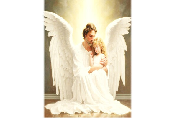FATHER ANGEL GUARDS DAUGHTER... Posters/Wall Art – Religious Pictures ...